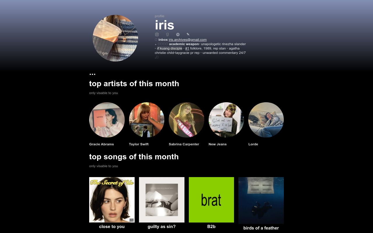 spotify — iris